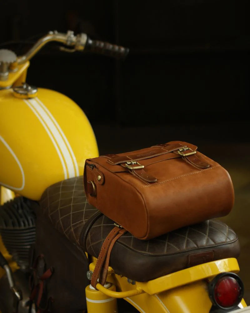 TANK TAIL BAG VINTAGE TAN Rogue Motorcycles